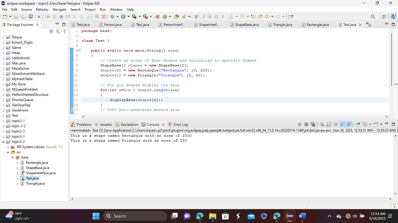 Solved In this activity, you will implement Interface | Chegg.com