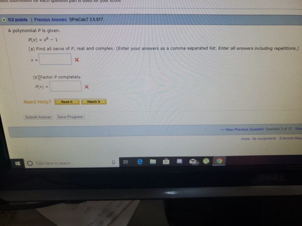 Solved nment Scoring rbest submission for each question part | Chegg.com