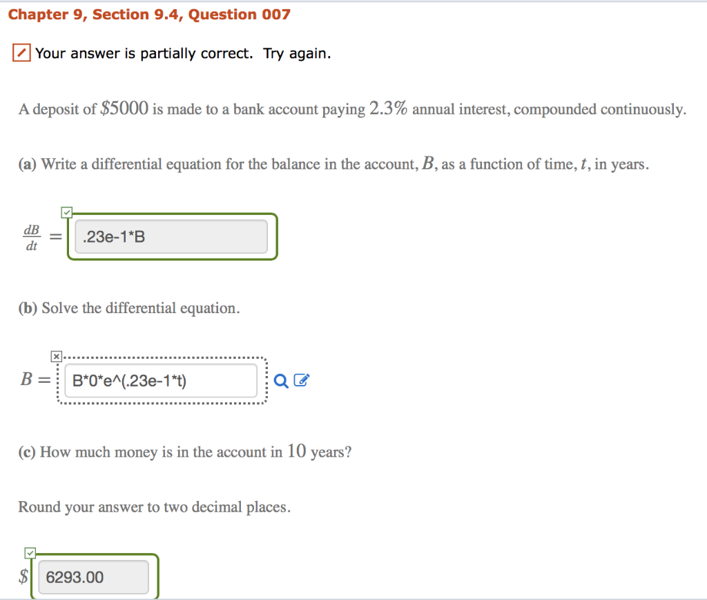 Solved Chapter 9, Section 9.2, Question 014 Your answer | Chegg.com