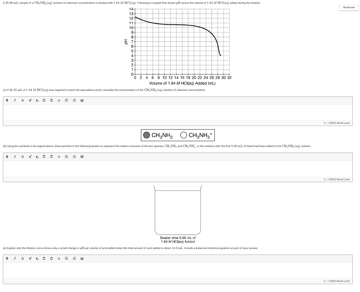 Solved Methylamine is a weak base with the formula CH3NH2 - | Chegg.com