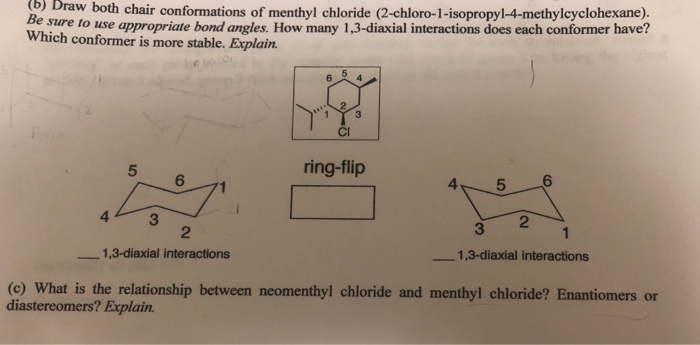 Solved (6) Draw of menthyl chloride | Chegg.com