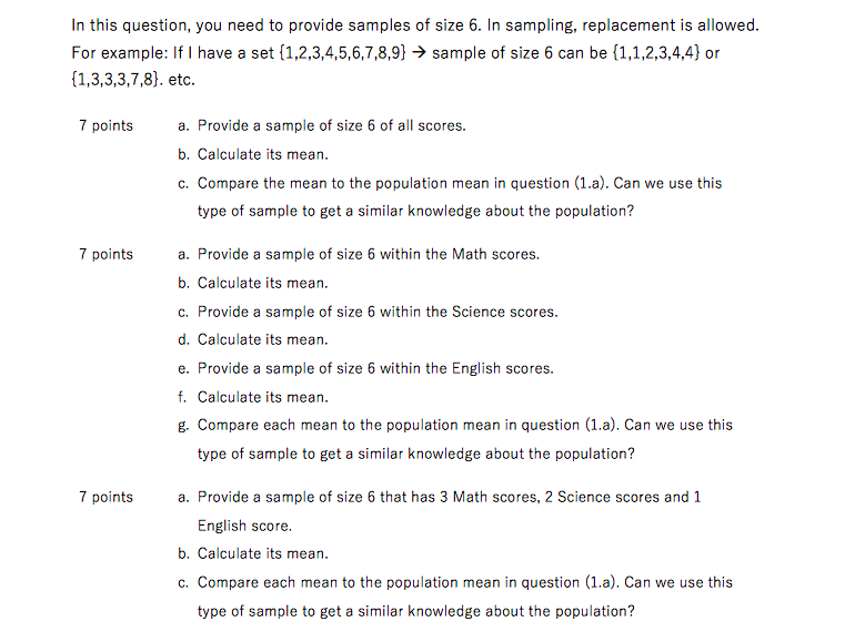 (a) The random data table is given below: Mathematics | Chegg.com