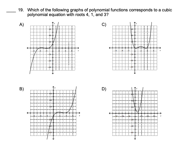 Solved 8. Which graph represents an odd-degree polynomial | Chegg.com