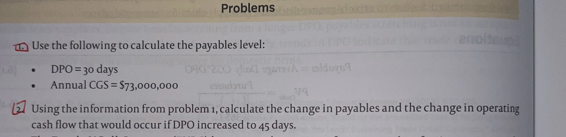 Solved Problems 1& 2Use the following to calculate the | Chegg.com