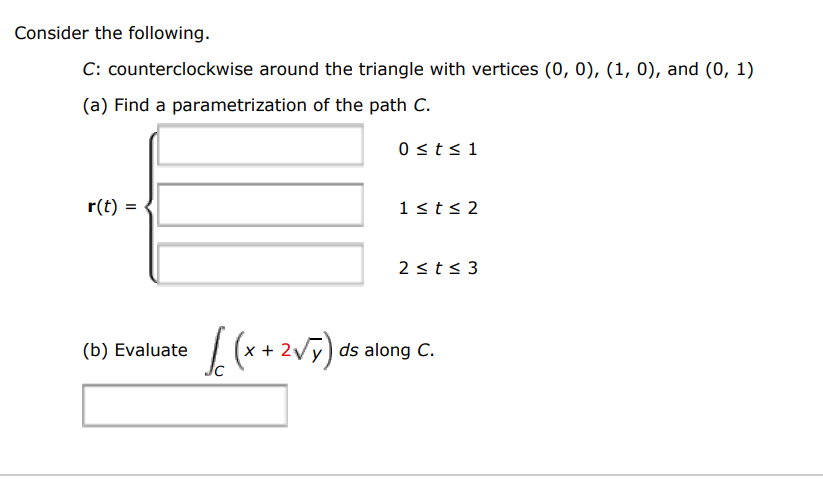 Solved Consider the following. C: counterclockwise around | Chegg.com