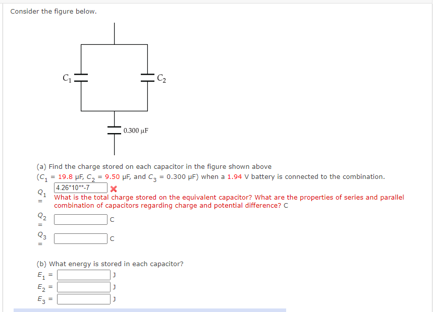 Solved Consider the figure below. (a) Find the charge stored | Chegg.com