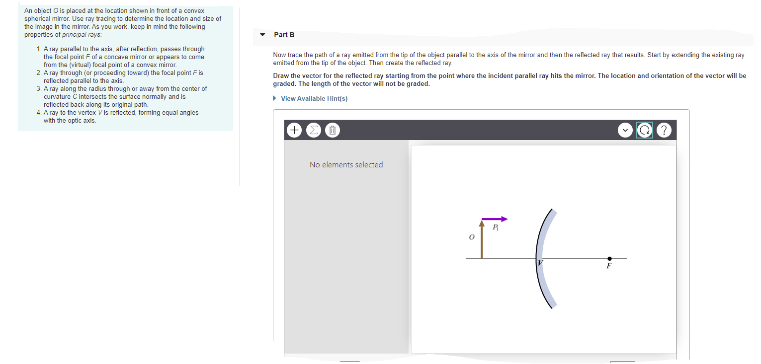 Solved Part B An object O is placed at the location shown in | Chegg.com