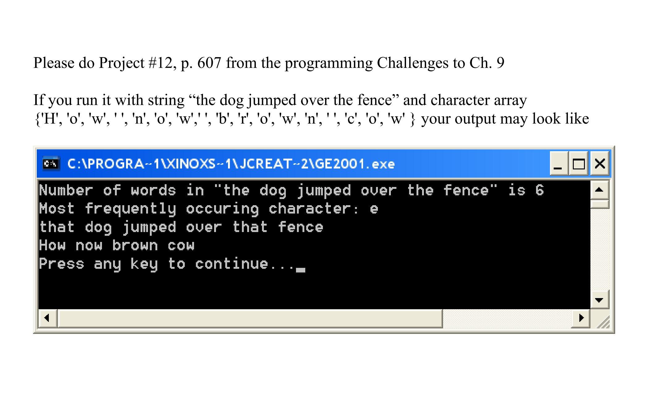 Solved Please do Project #12, p. 607 from the programming | Chegg.com
