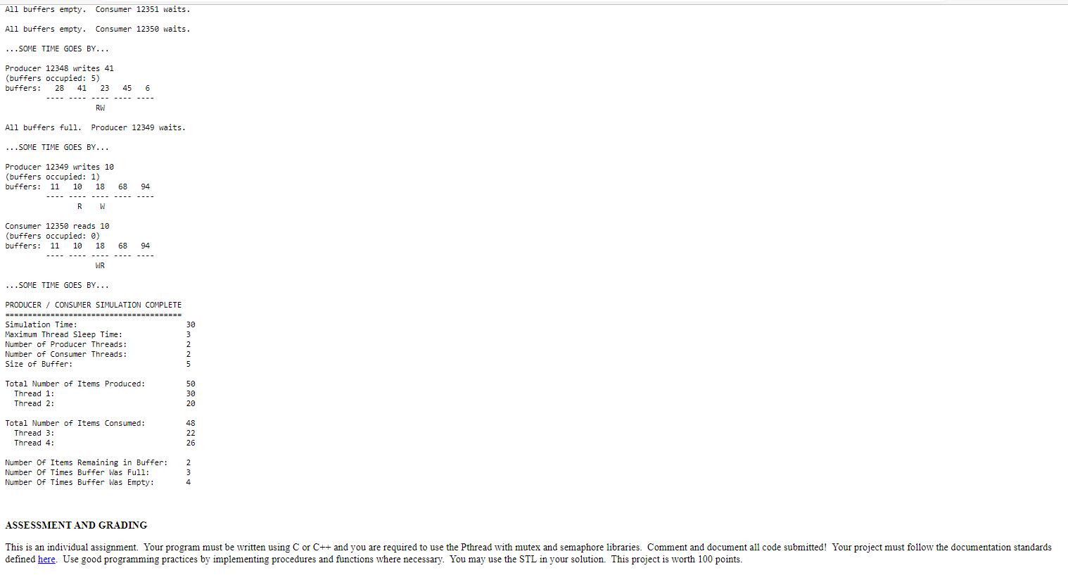 Solved CSC 360/660, Operating Systems Project #4: Process | Chegg.com