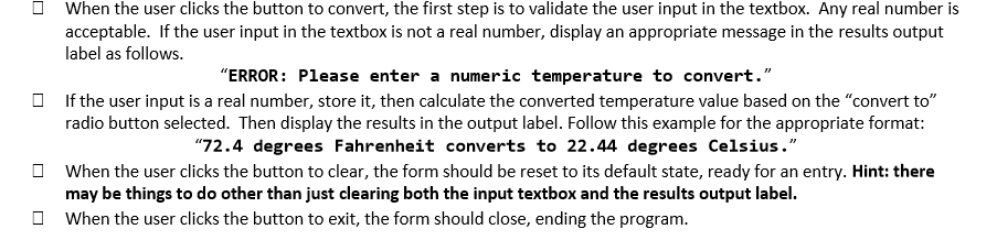 Solved This is my C# Windows Form Application. What would | Chegg.com