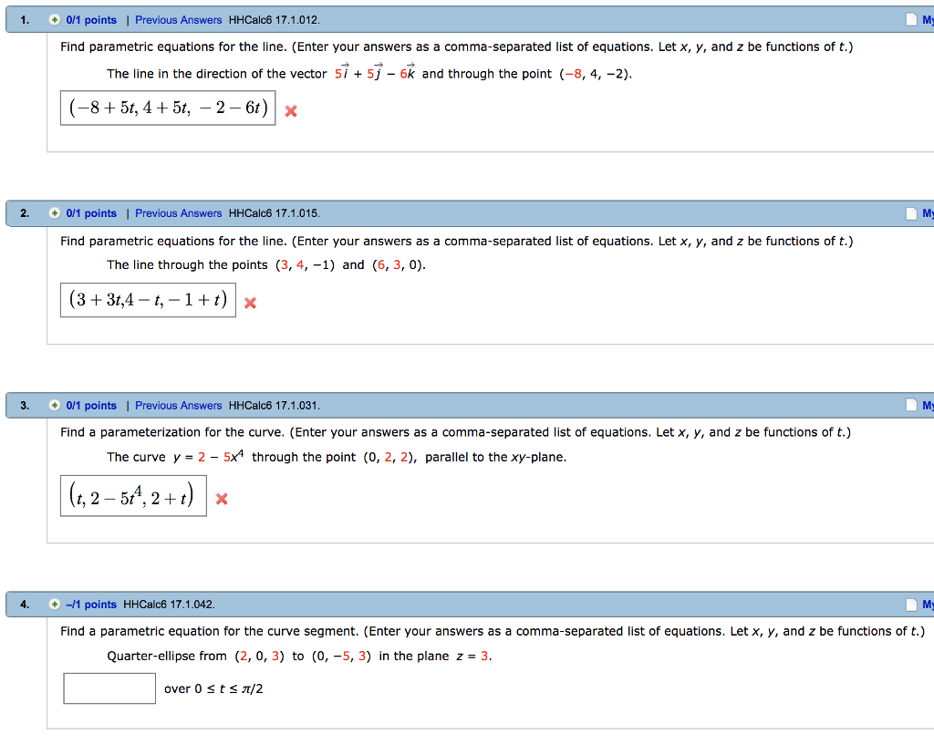 Solved 1. 0/1 points | Previous Answers HHCalc6 17.1.012 | Chegg.com