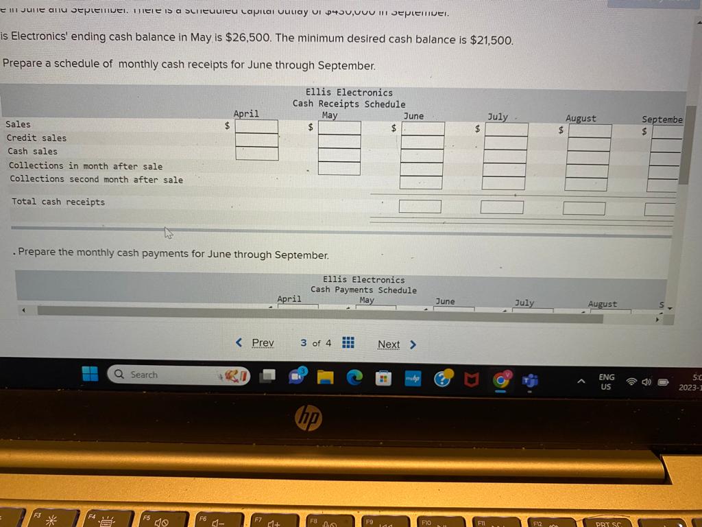 Solved Ellis Electronics Company’s actual sales and | Chegg.com