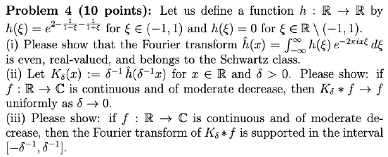 Solved Problem 4 (10 points): Let us define a function h:R→R | Chegg.com Solved Problem 4 (10 points): Let us define a function h:R→R | Chegg.com
