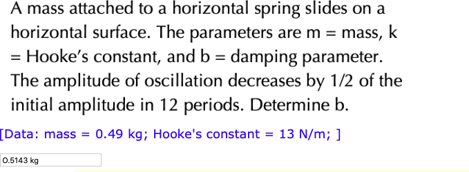 Solved = A mass attached to a horizontal spring slides on a | Chegg.com