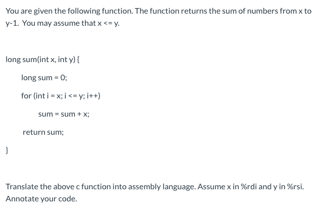 Solved You are given the following function. The function | Chegg.com
