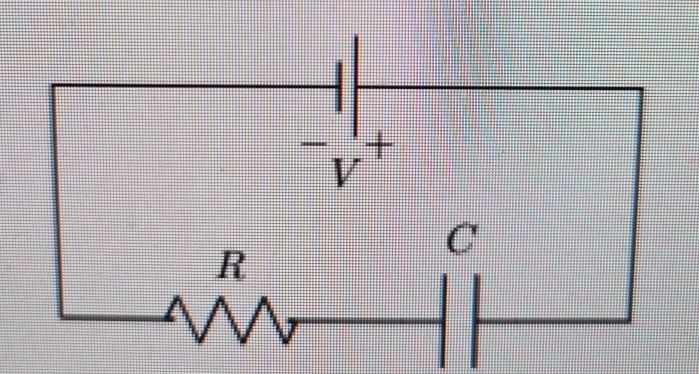 Solved The diagram below is an R − C circuit. The resistance | Chegg.com