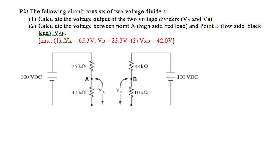 Solved P2: The following circuit consists of two voltage | Chegg.com