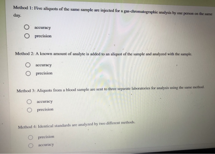 Solved Four different methods are described for validating | Chegg.com Solved Four different methods are described for validating | Chegg.com