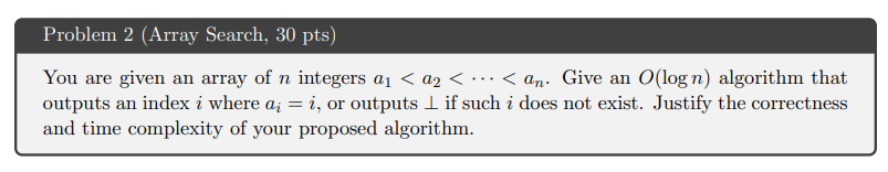 Solved Text version below:Problem 2 (Array Search, 30 pts) | Chegg.com