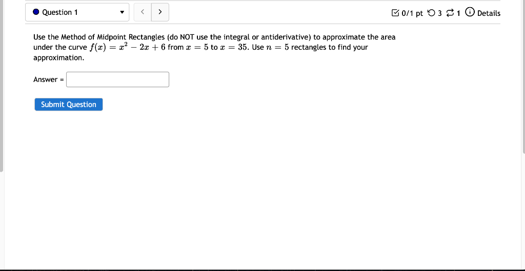 Solved Use the Method of Midpoint Rectangles (do NOT use the | Chegg.com