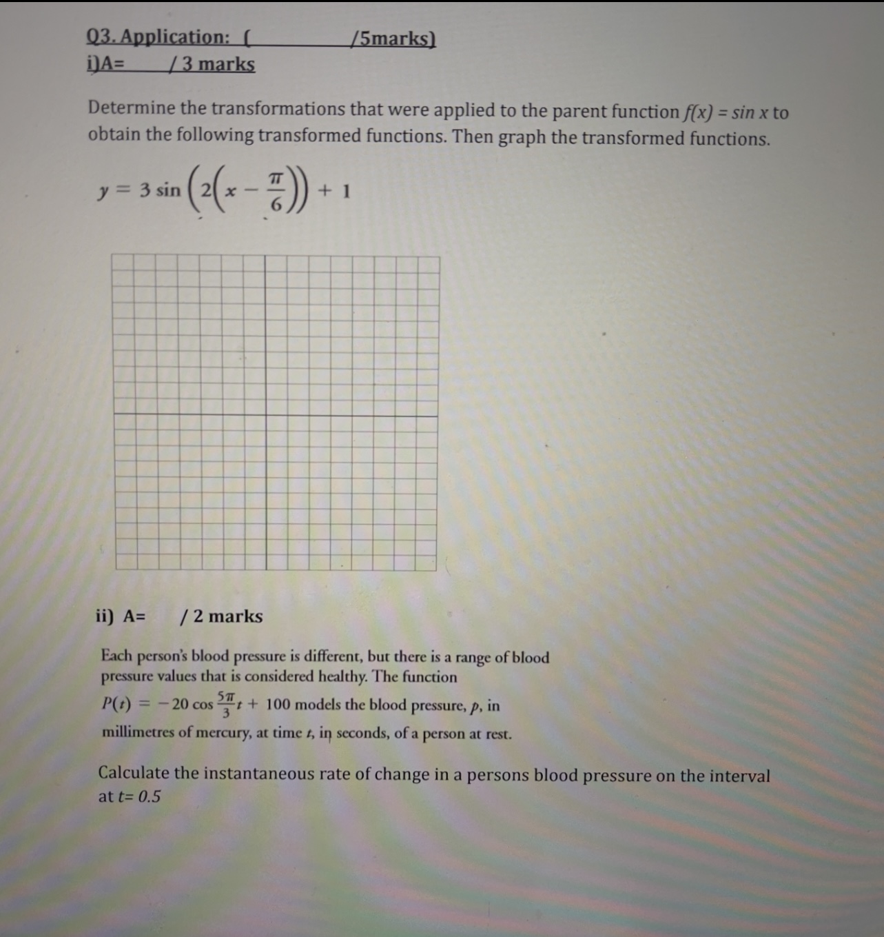Solved Determine the transformations that were applied to | Chegg.com