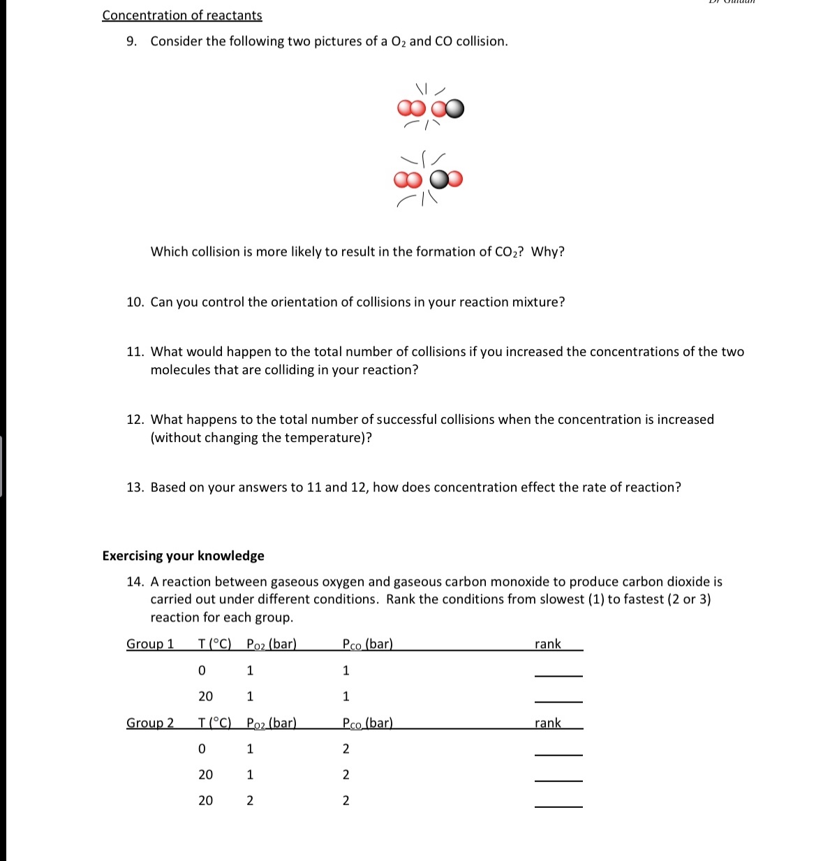 Solved Activity 32 - Factors that Affect the Rate and | Chegg.com