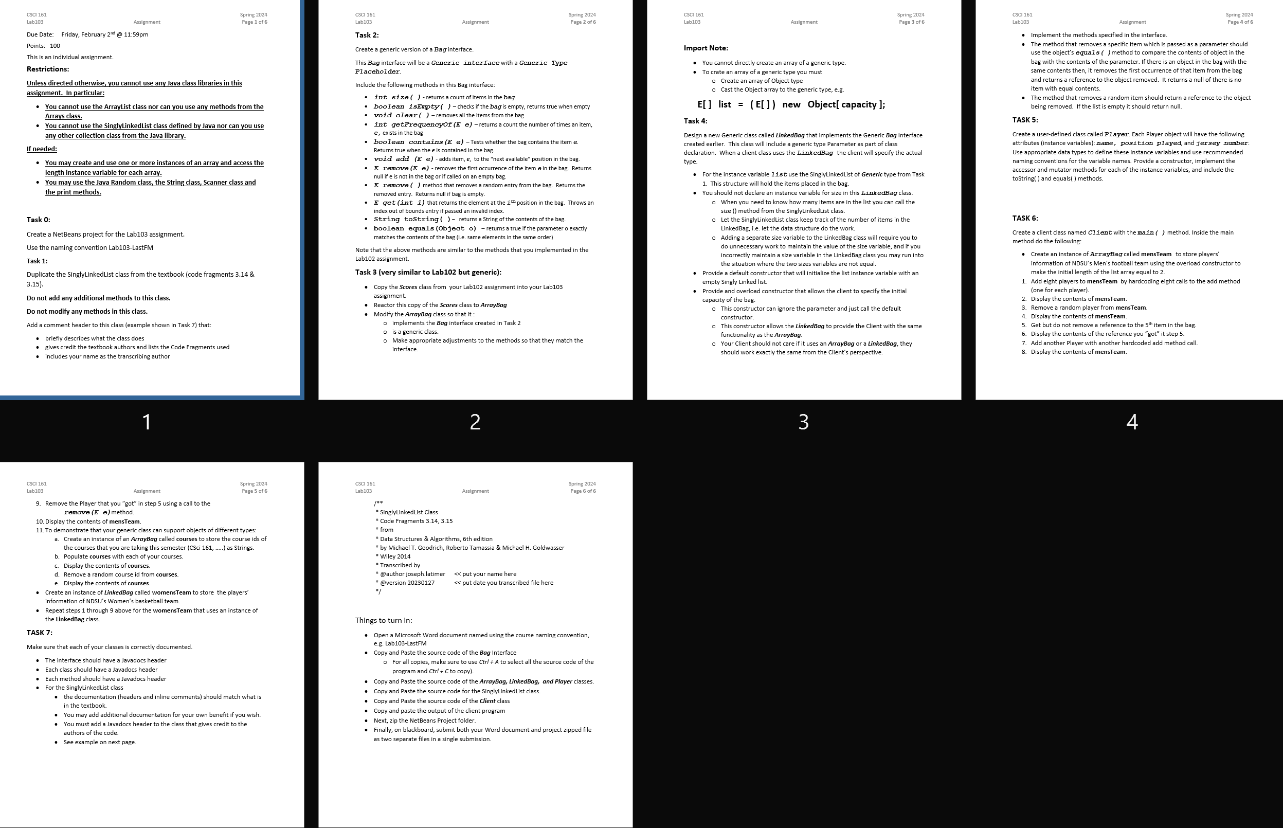 Solved CSCl 161 ﻿Lab103- ﻿Solve using Java NetBeansRemove | Chegg.com