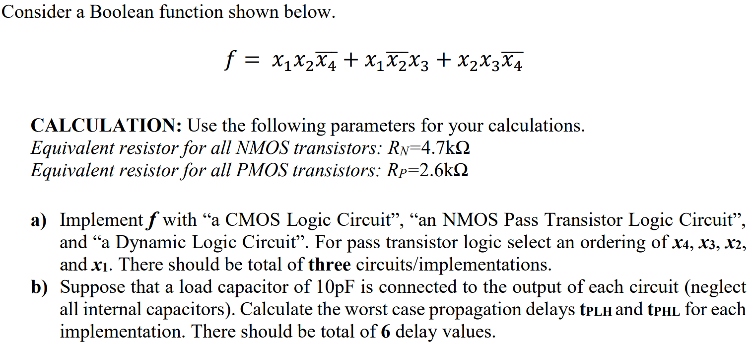 Solved Consider a Boolean function shown below. 𝑓 = | Chegg.com