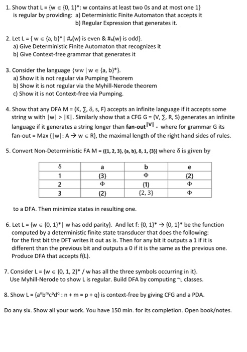 Solved Show That L W Element Of 0 1 W Contains At 