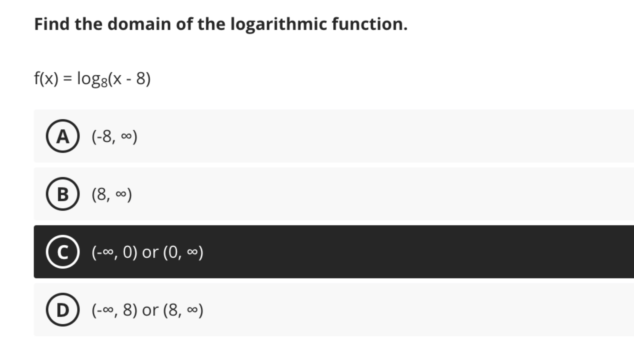 Solved Find The Domain Of The Logarithmic
