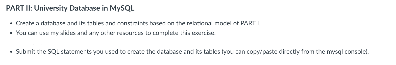 Solved Here's the relational model from part 1 to base it | Chegg.com