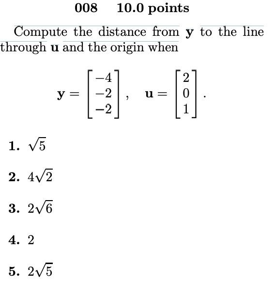Solved 3. If S is the subspace of R3 containing only the | Chegg.com