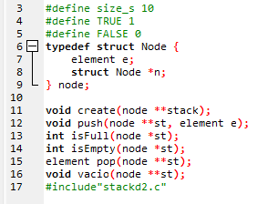 Solved ef char element; ude "stackd2.h" ain(){ nt choice; | Chegg.com