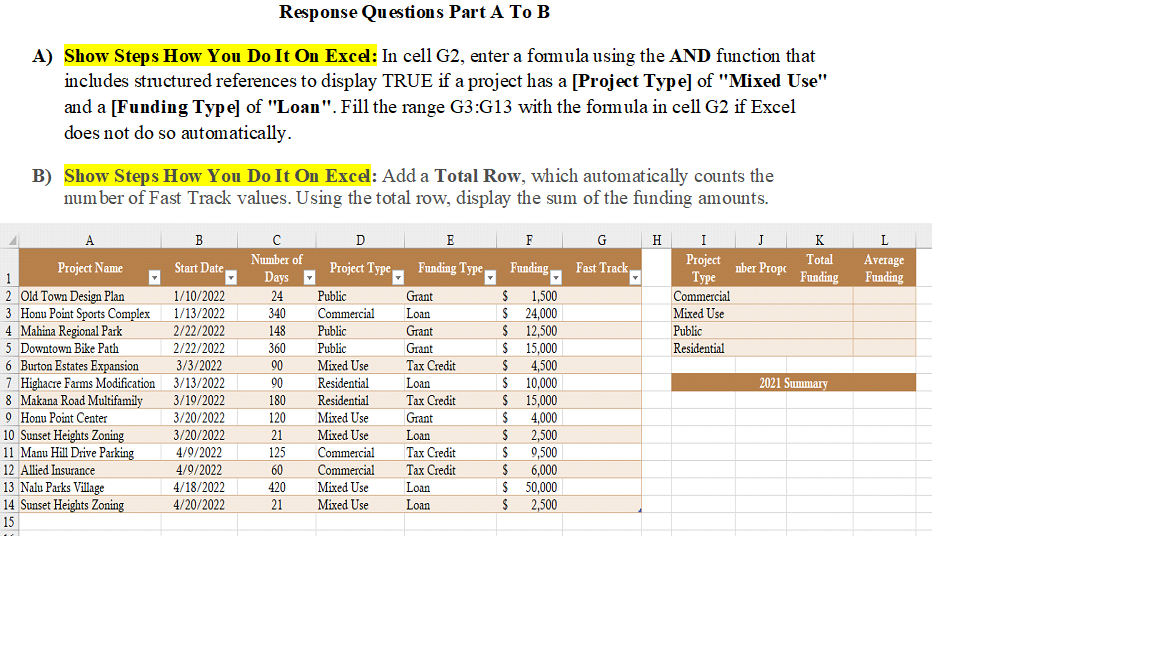 Solved Response Questions Part A To B A) Show Steps How You | Chegg.com