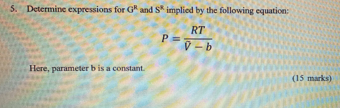 Solved Determine expressions for GR and SR implied by the | Chegg.com