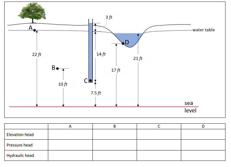 Solved If possible, determine the elevation head, pressure | Chegg.com