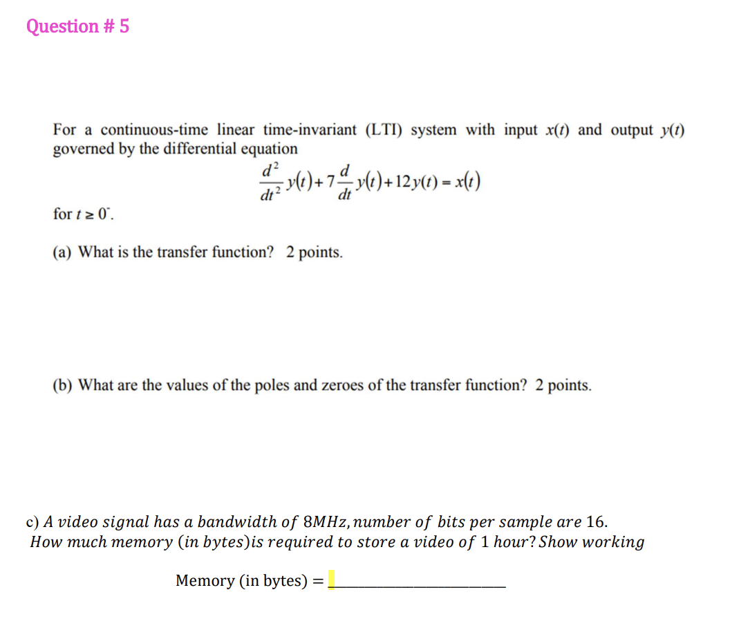 Solved Hello, please solve clearly and show all work. I | Chegg.com