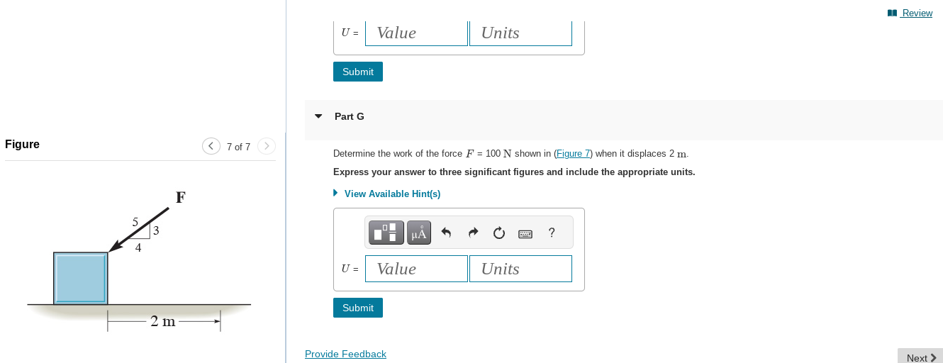 Solved Correct Here we learn how to determine the work done | Chegg.com