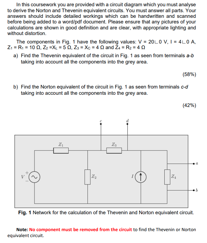 Solved In ﻿this coursework you are provided with a circuit | Chegg.com