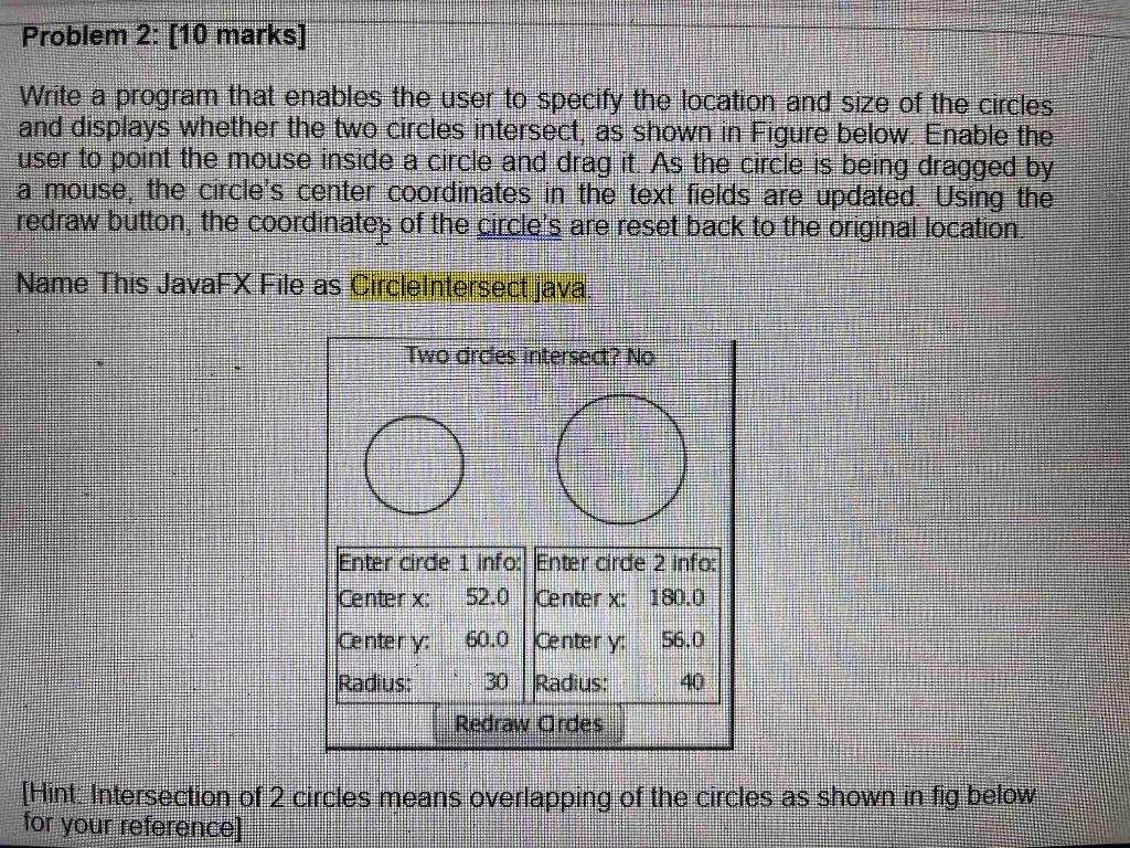 Solved Problem 2: (10 marks] Write a program that enables | Chegg.com