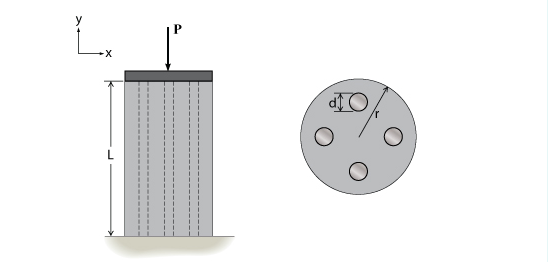 Solved As shown, a concrete column is reinforced with | Chegg.com