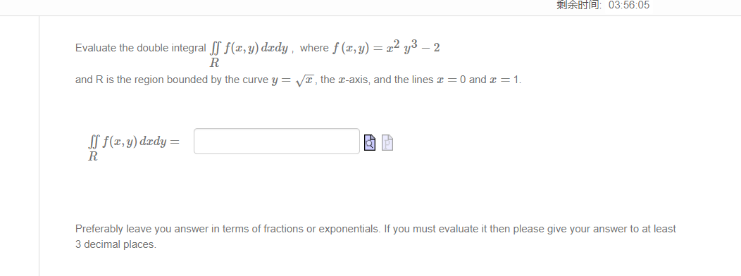 Solved Evaluate the double integral ∬Rf(x,y)dxdy , where | Chegg.com