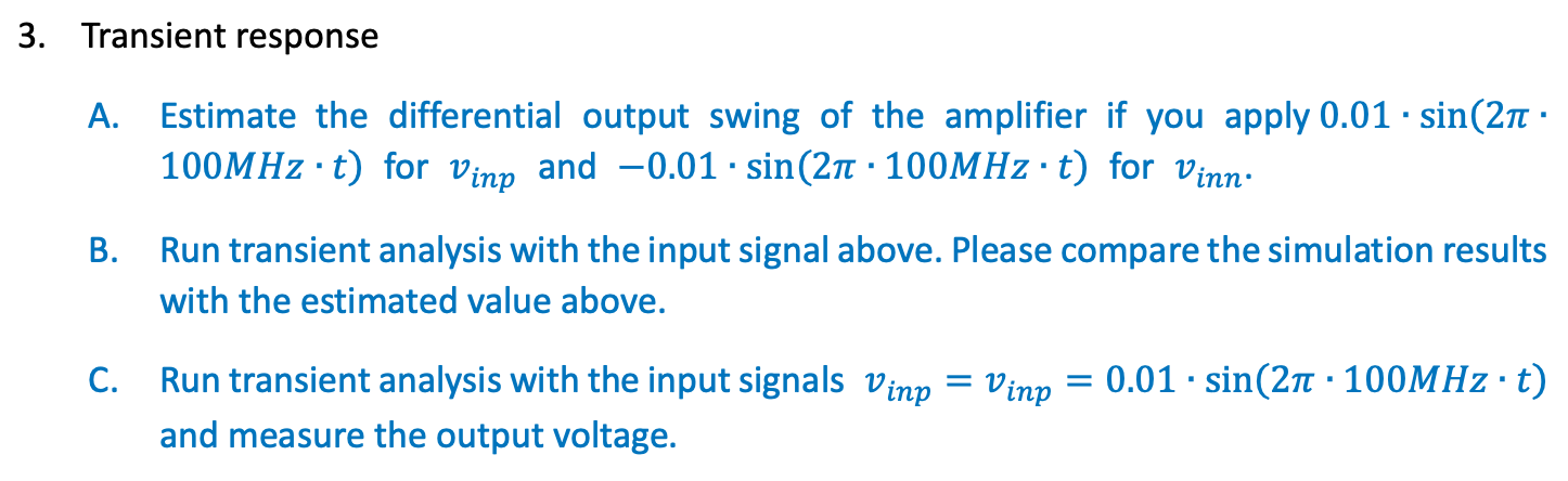 Solved Task 1: Construct the single stage differential | Chegg.com
