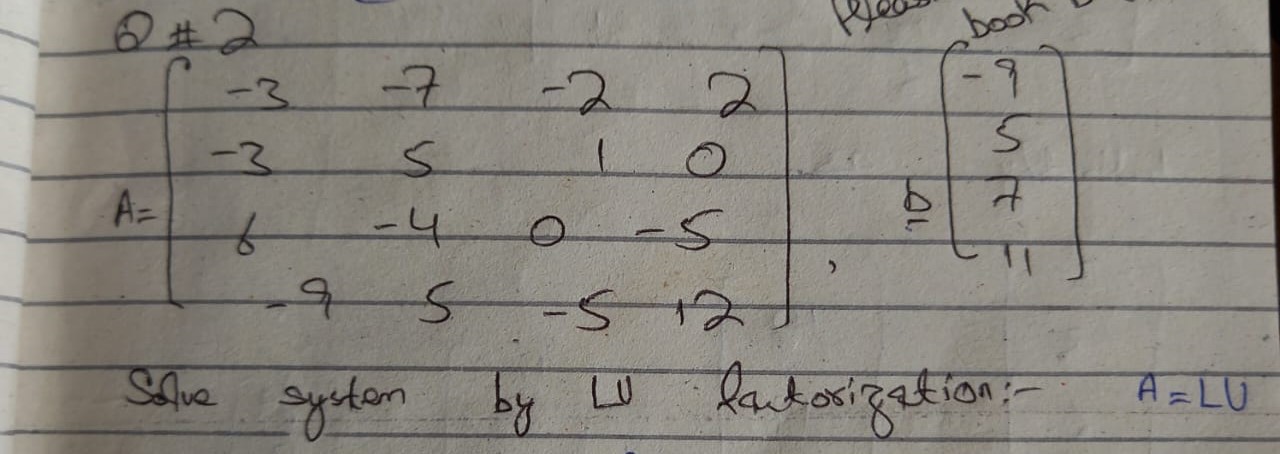 Solved A=⎣⎡−3−36−9−75−45−210−520−512⎦⎤,⎣⎡−95711⎦⎤ Solve | Chegg.com