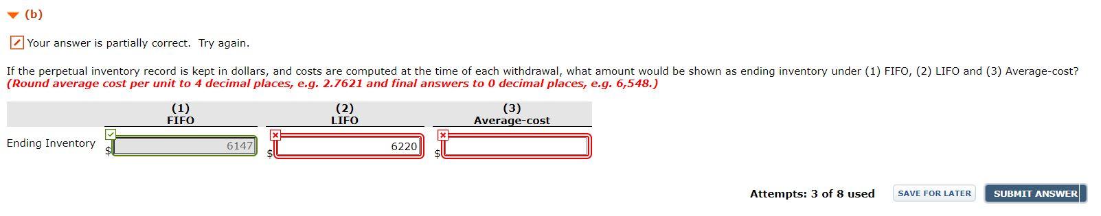 Solved Problem 8-04 (Part Level Submission) Vaughn Company's | Chegg.com