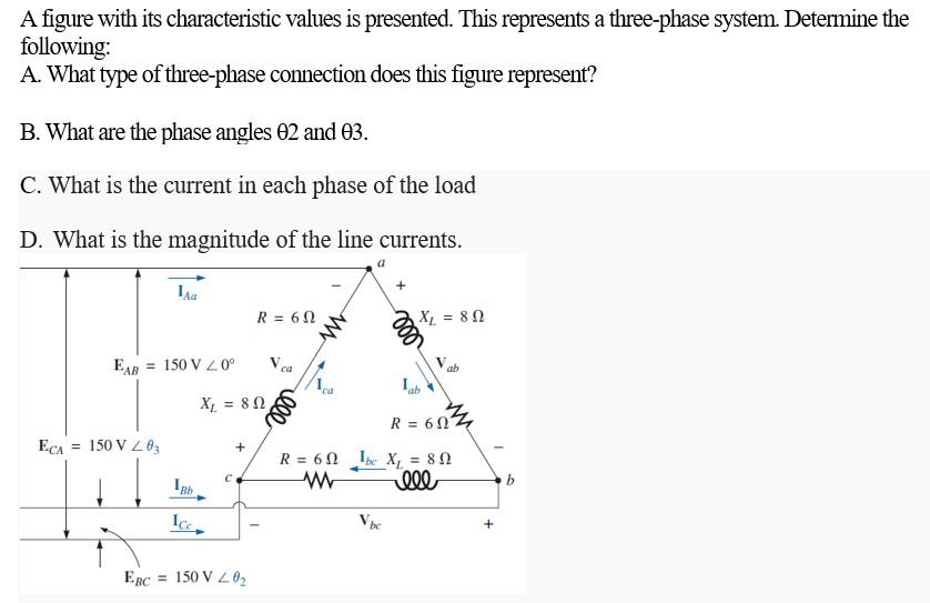 Solved A figure with its characteristic values is presented. | Chegg.com