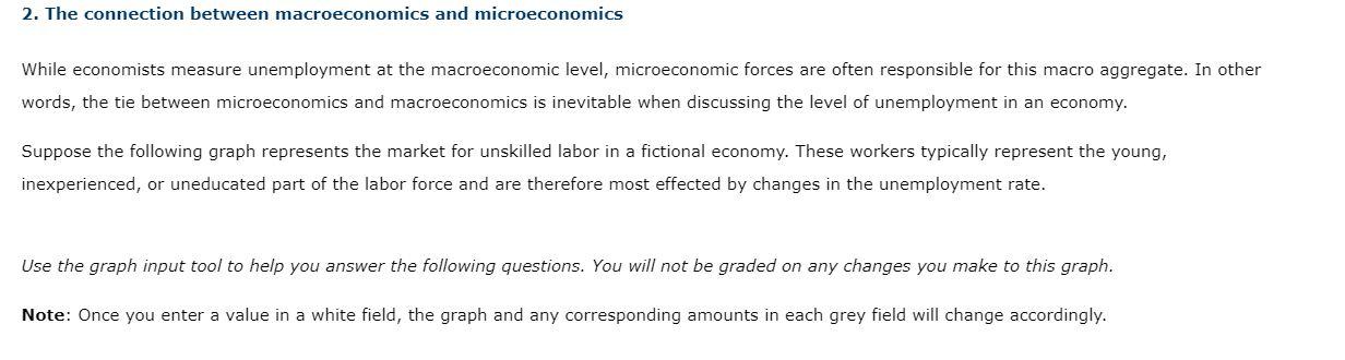 Solved 2. The connection between macroeconomics and | Chegg.com