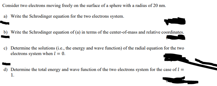 Solved Consider two electrons moving freely on the surface | Chegg.com