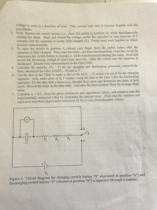 Solved RC Time Constant Experiment 6 Purpose: To determine | Chegg.com