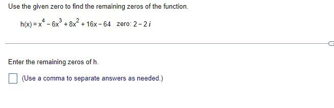 Solved Form a polynomial f(x) with real coefficients having | Chegg.com